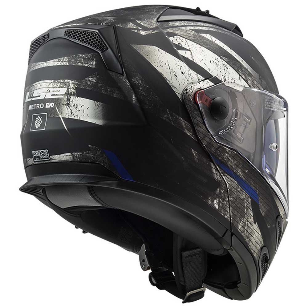 Ls2 Ff324 Metro Evo P/j M Buzz / Matt Black / Titanium / Blue ...